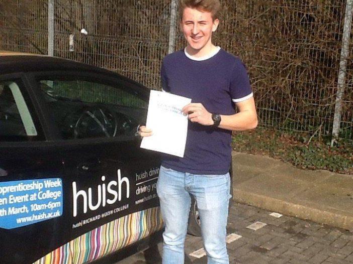 Harry, carrys off a 1st time pass - Green 4 Go Driving School